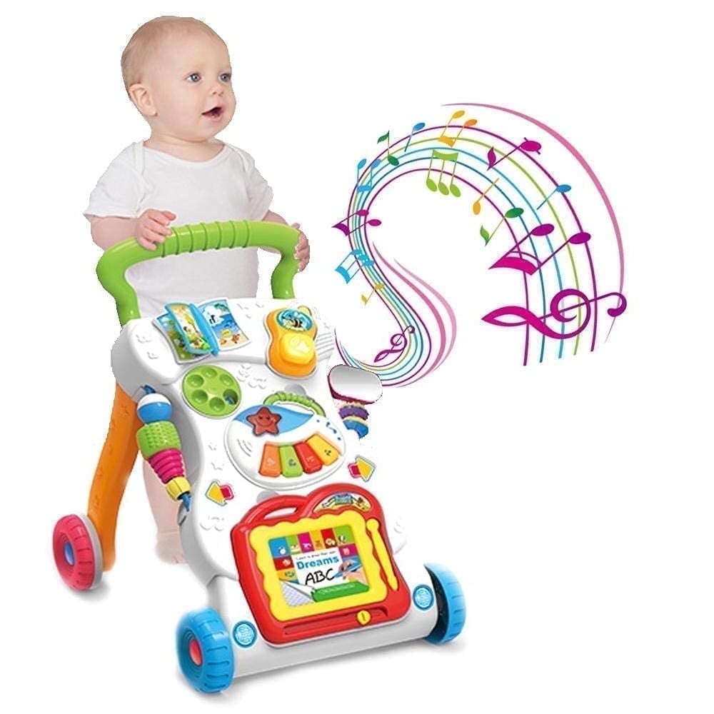 Swfoer Baby Walker, Sit-to-Stand Learning Toy for 6-24 Months, Push ...