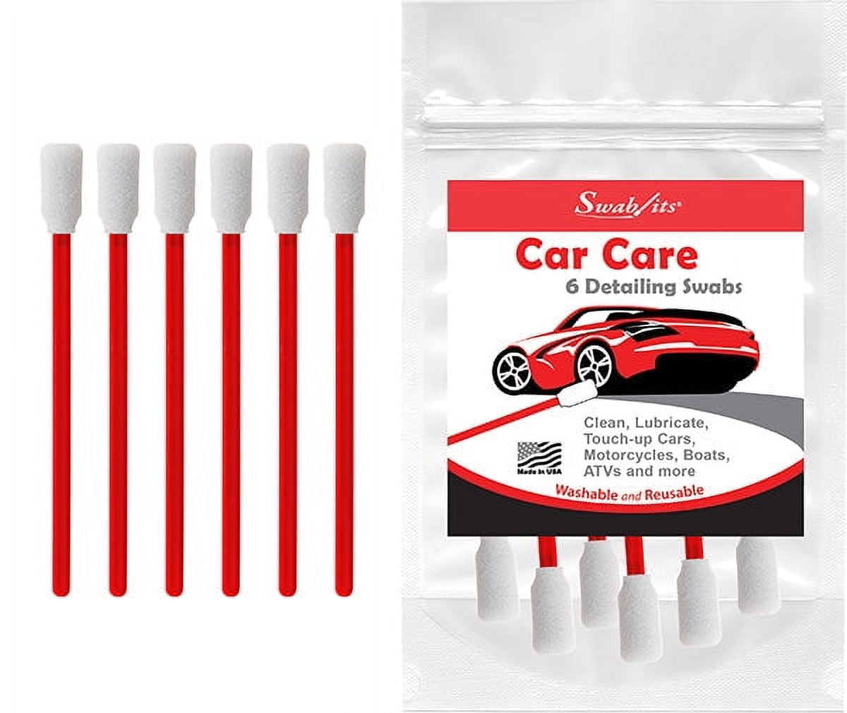 Swab-its® 6-piece Package of Auto Detailing Car Care Foam Swabs: 87 ...