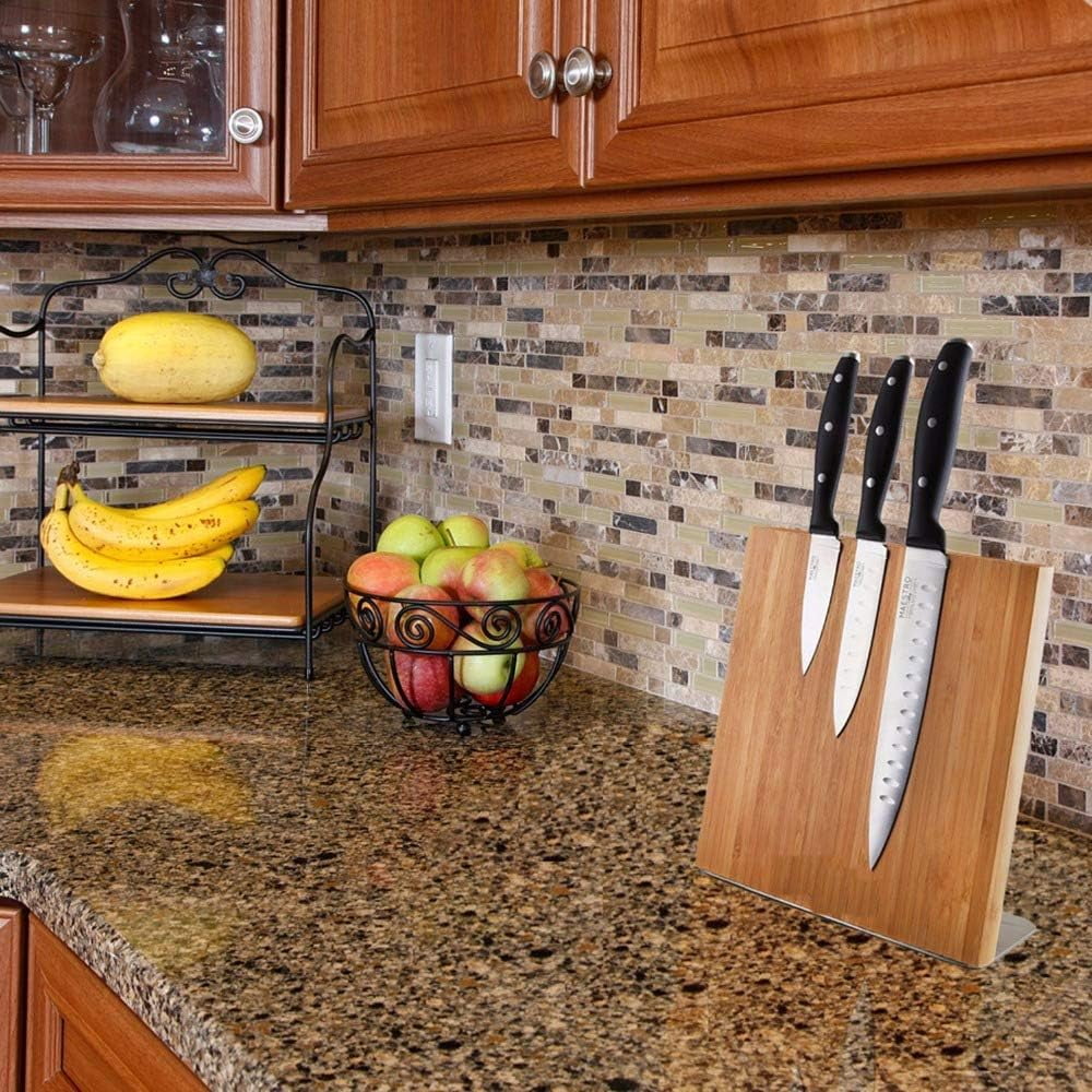 Swacole Magnetic Knife Holder with High Powered Magnet - Bamboo ...