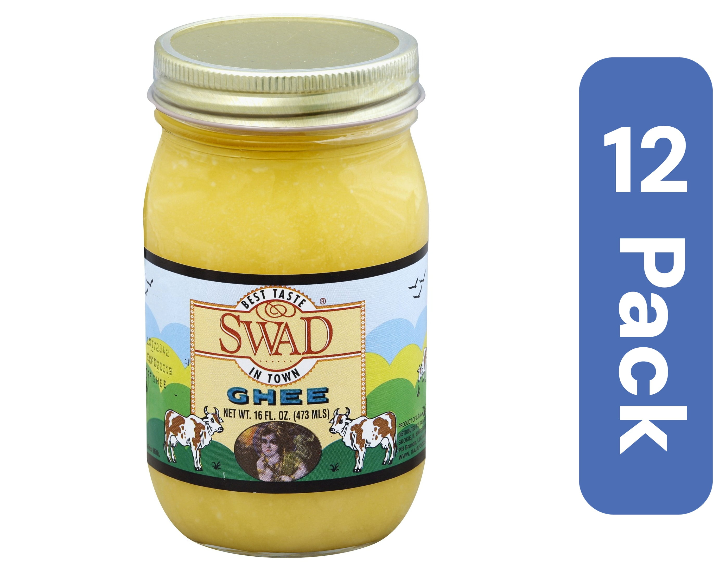 Swad Butter Ghee 16 oz (Pack Of 12) - Walmart.com