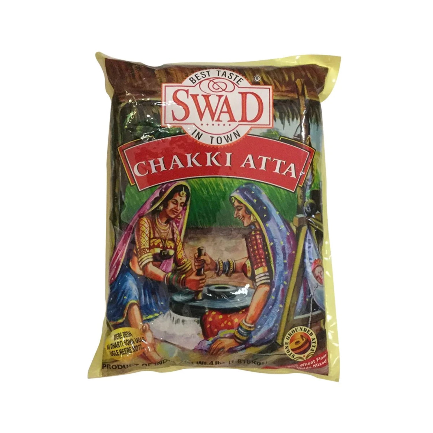 Swad Chakki Atta Wheat Flour 10lb - Walmart.com