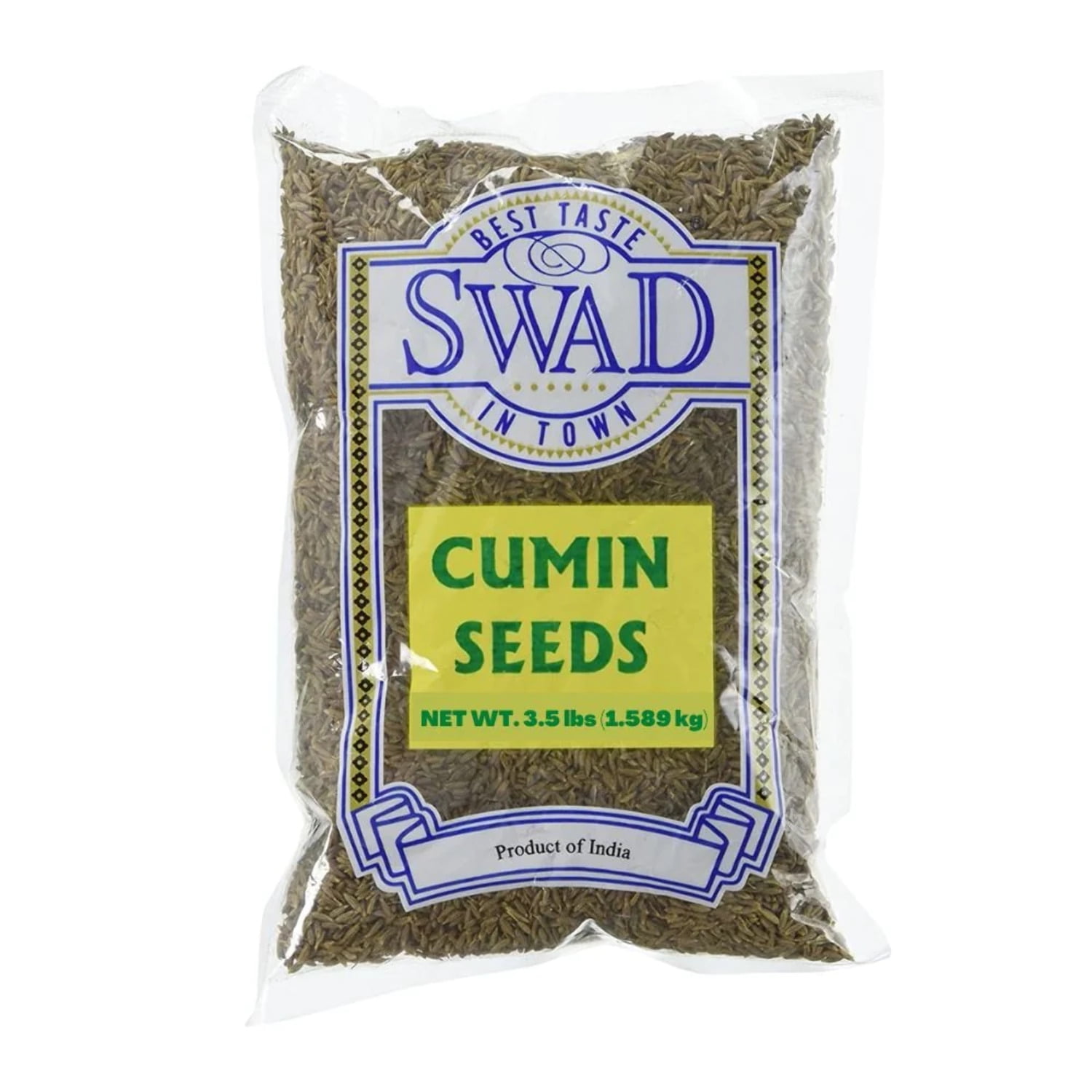 Swad Cumin Seeds Whole Jeera 3.5lbs (56oz) - Walmart.com