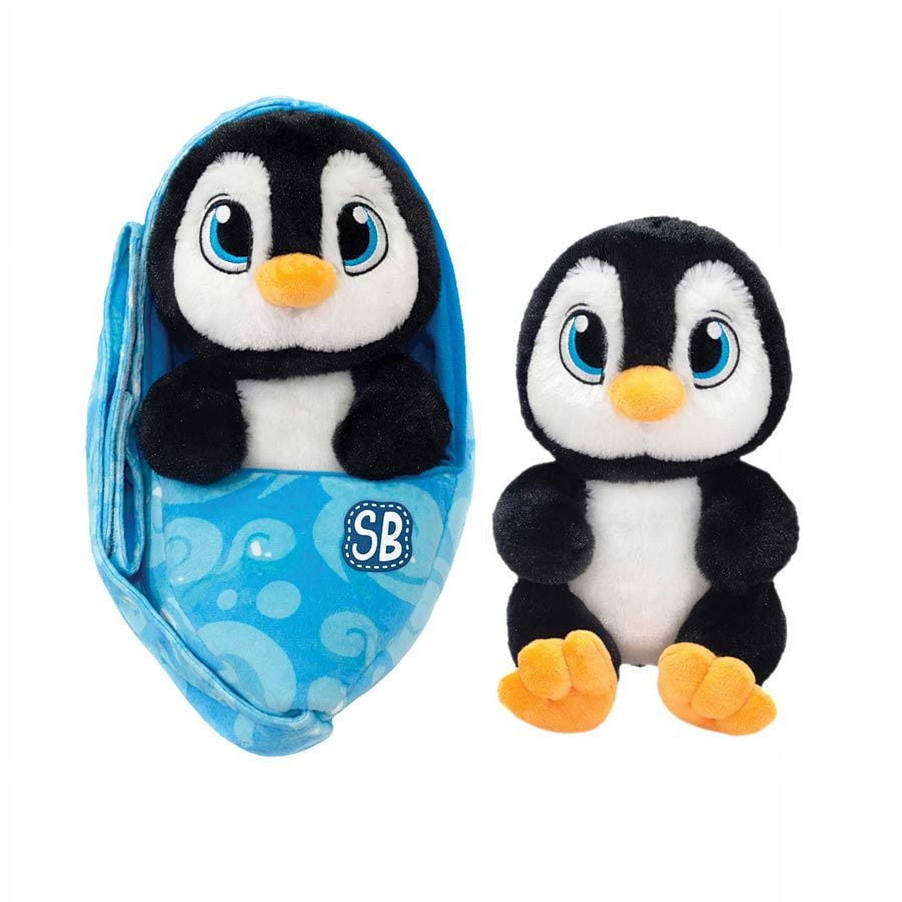 Swaddle Babies Cuddle Soft Penguin Plush Animal with Carrier Sling ...