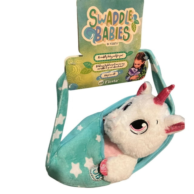 Swaddle Babies Cuddle Unicorn Soft Plush Animal with Carrier Sling ...