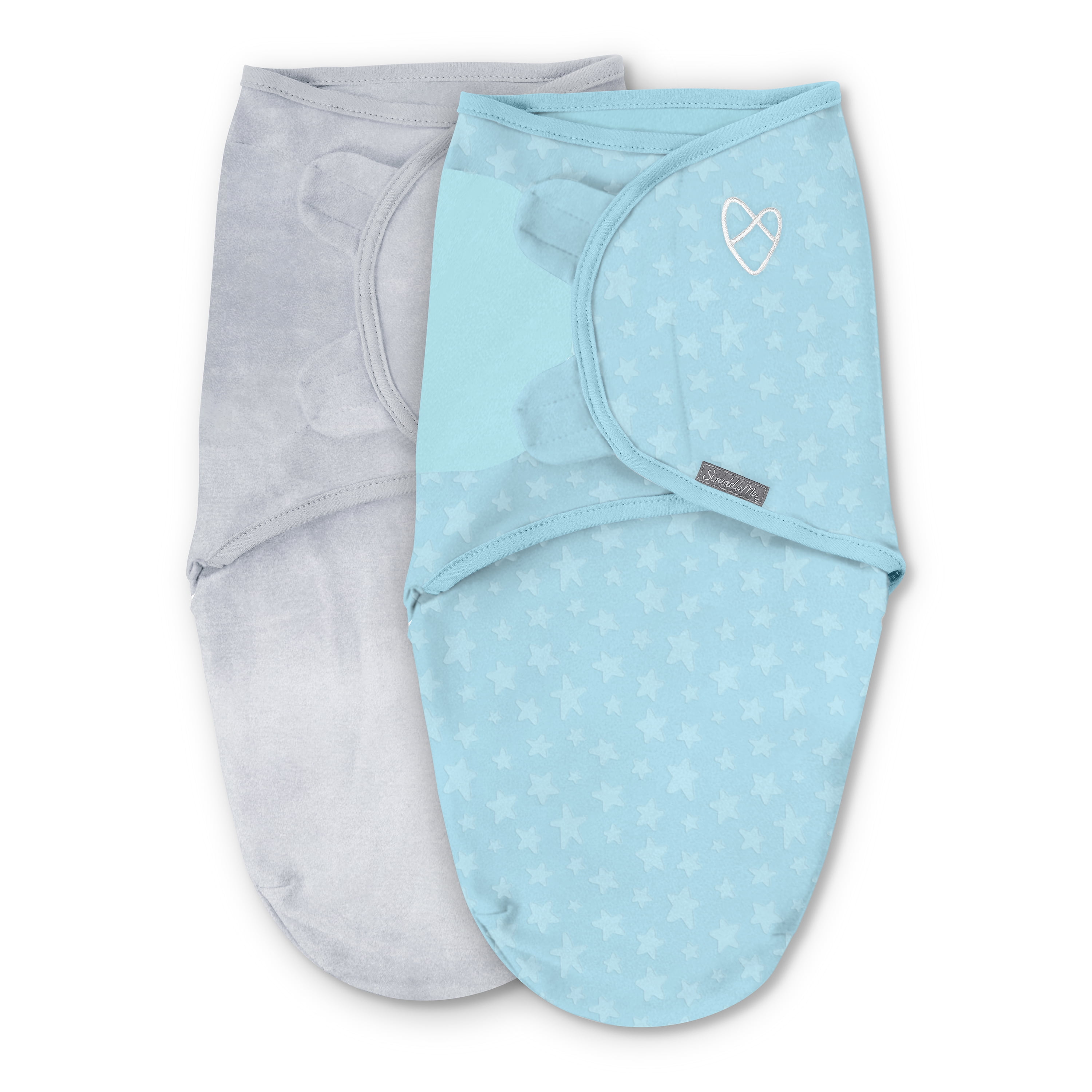 SwaddleMe by Ingenuity Velboa Original Swaddle - Blue Stars, 2-Pack ...