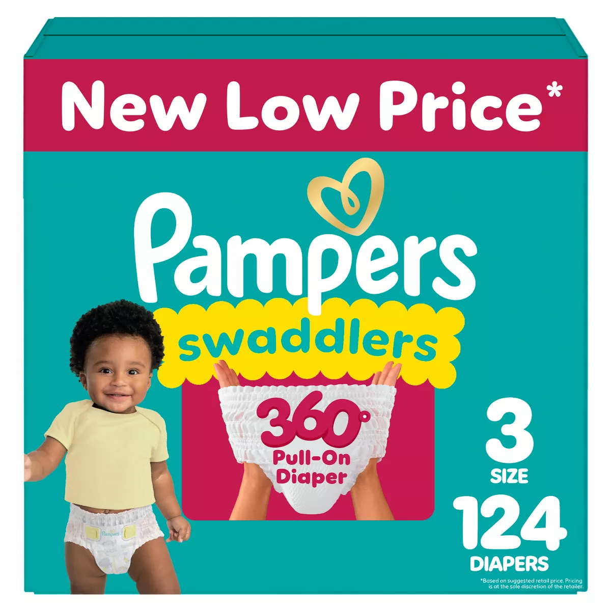 Swaddler 360 Disposable Baby Diapers - Size 3 - 124ct - Walmart.com