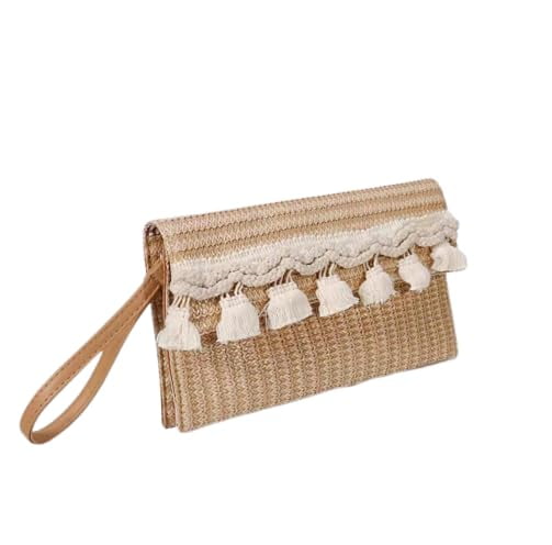 Swadeshi Desire Brown Color Summer Straw Bag for Women Off White Straw ...