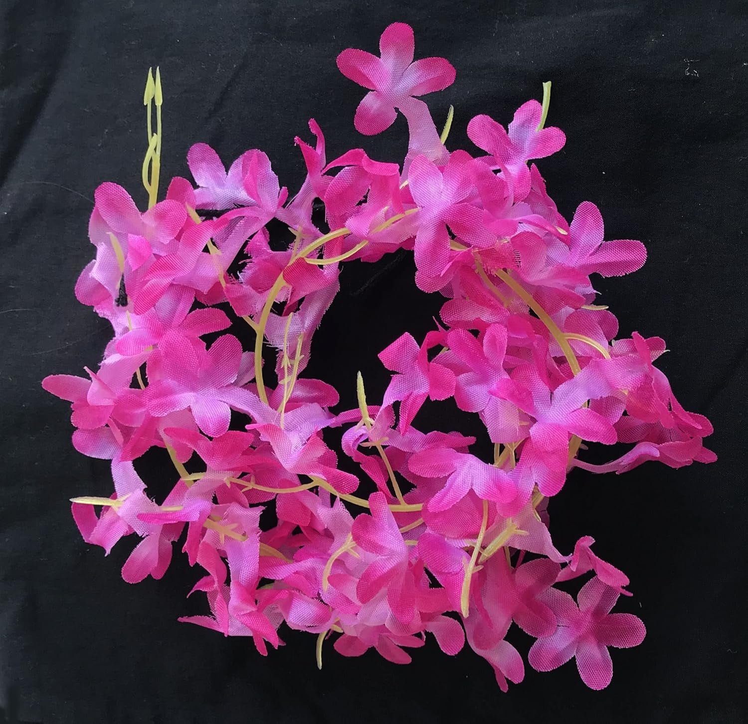 Swadeshi Desire Gajra Bun Artificial Rani Pink Orchid Flower Gajra Hair ...