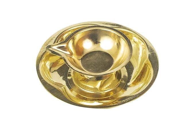 Swadeshi Desire Traditional Brass Diya for Puja | Pooja Aarti | Arti ...