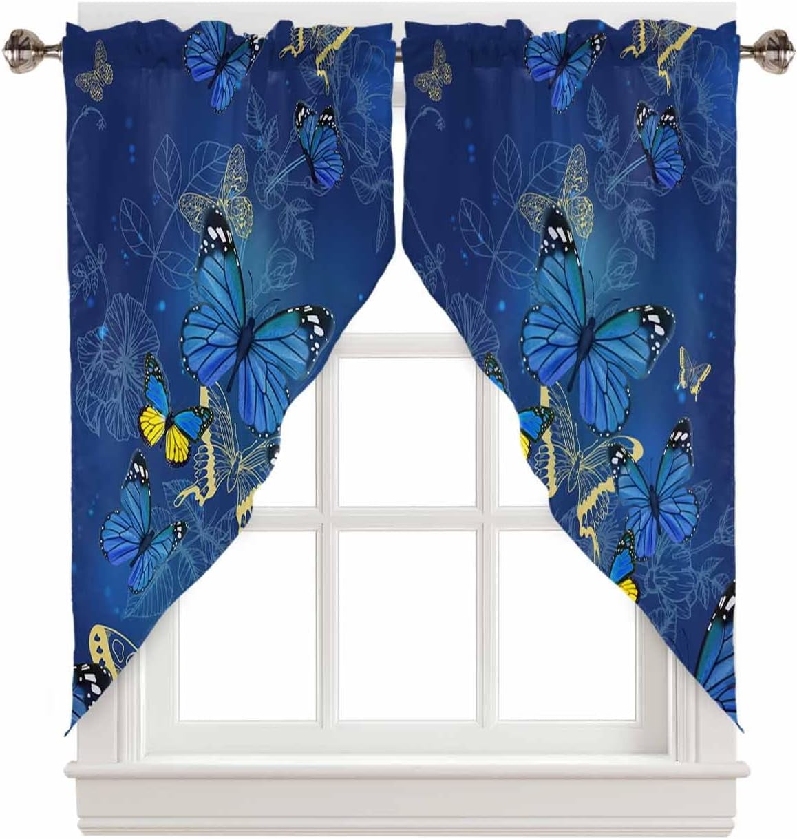 Swag Curtain Valances Fairy Girls Swag Valances for Kitchen Windows ...