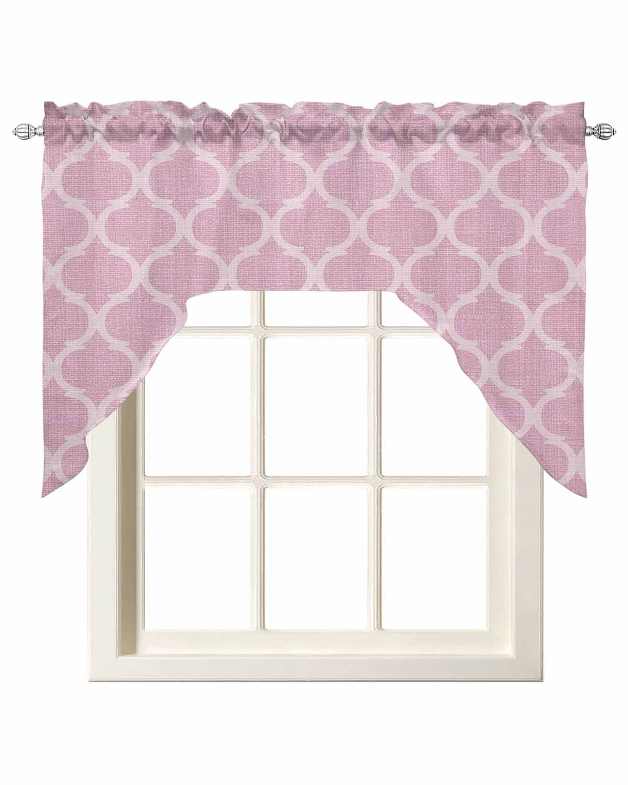 Swag Curtain Valances Moroccan Texture Swag Valances for Kitchen ...