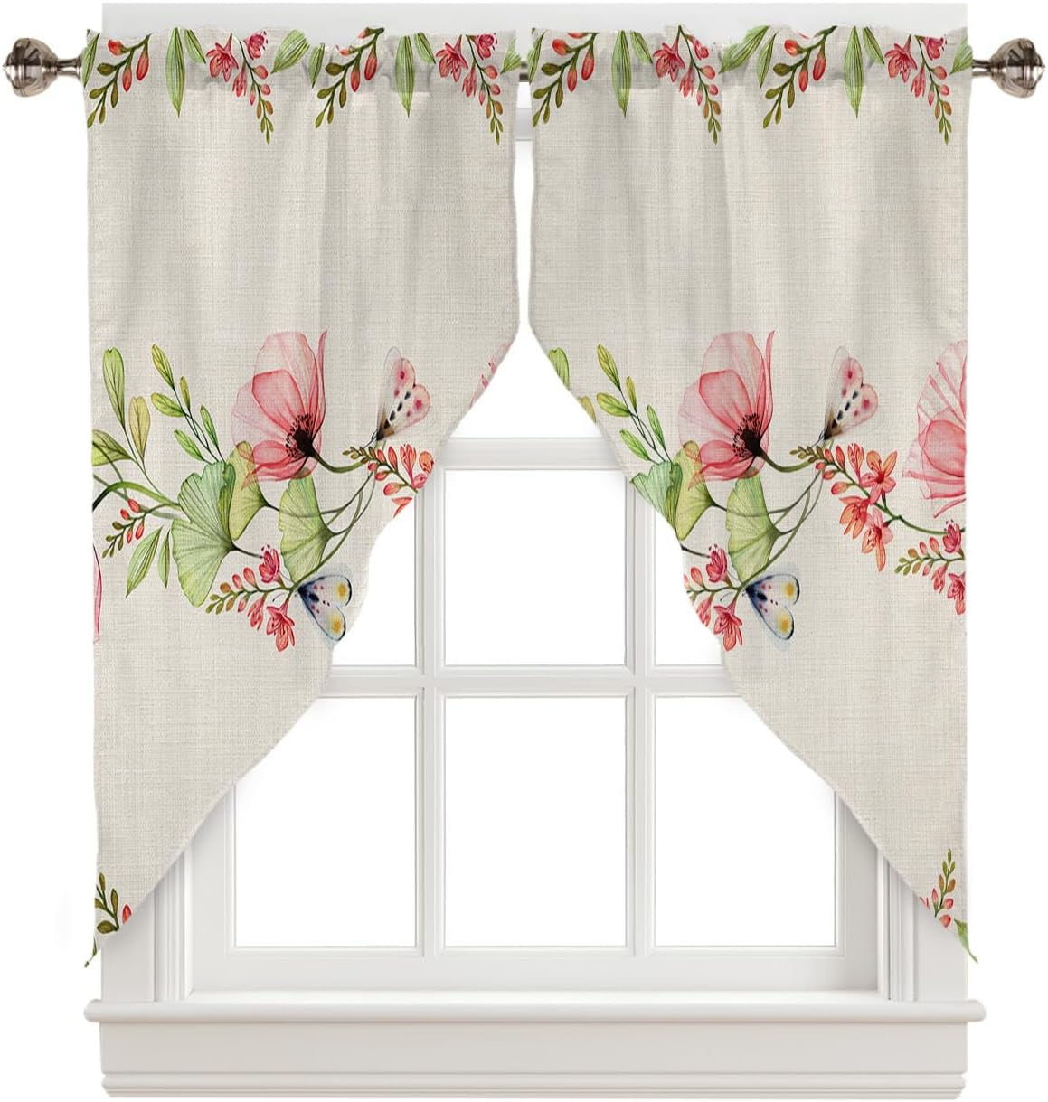 Swag Curtain Valances Ombre Gradual Color Abstract Swag Valances for ...