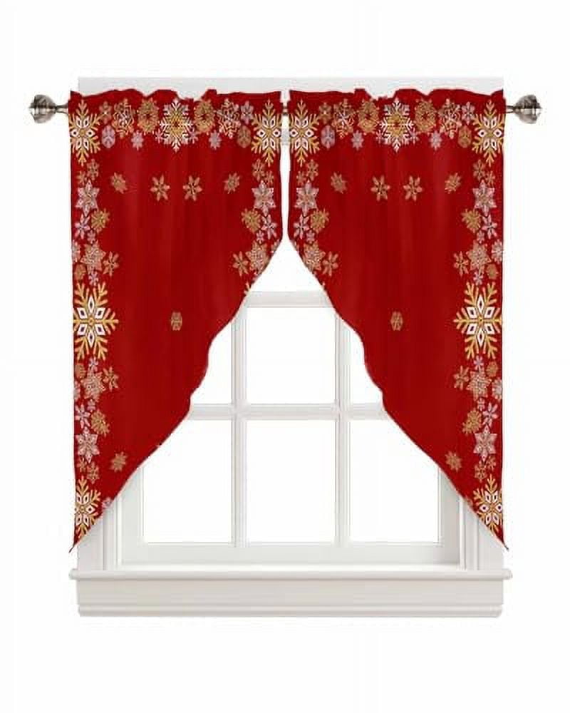 Swag Curtains For Windows Semi-sheer Curtains Window Valance Rod Pocket ...
