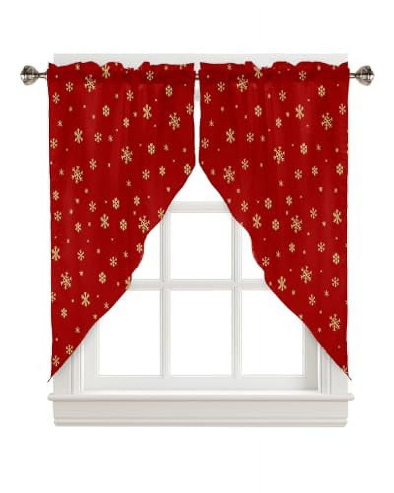 Swag Curtains For Windows Semi-sheer Curtains Window Valance Rod Pocket ...