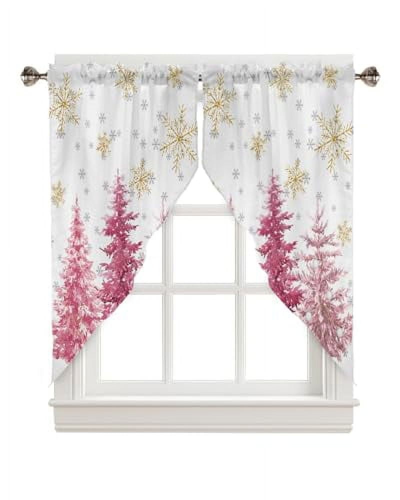 Swag Curtains For Windows Semi-sheer Curtains Window Valance Rod Pocket ...