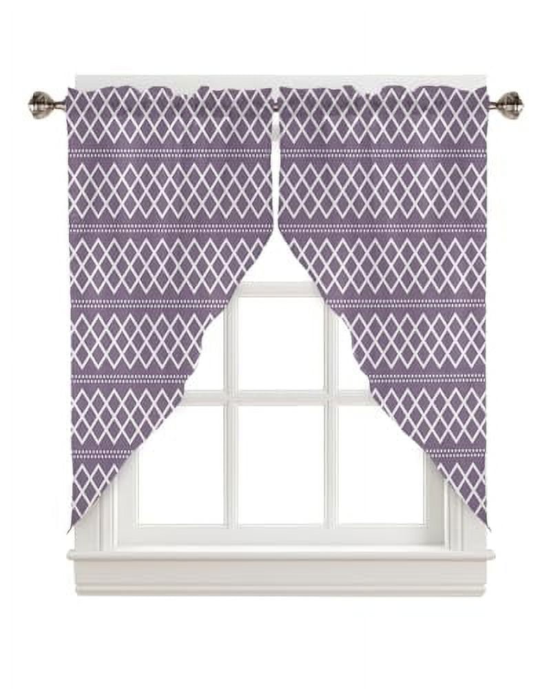 Swag Curtains For Windows Semi-sheer Curtains Window Valance Rod Pocket ...