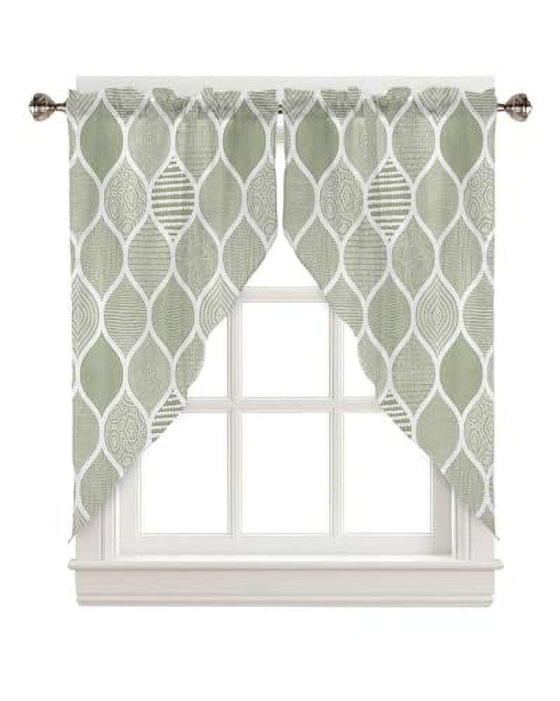 Swag Curtains For Windows Semi-sheer Curtains Window Valance Rod Pocket ...