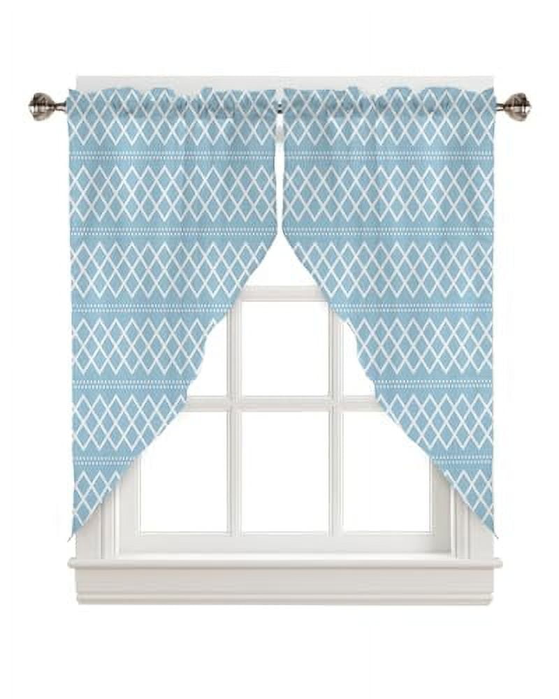 Swag Curtains For Windows Semi-sheer Curtains Window Valance Rod Pocket ...