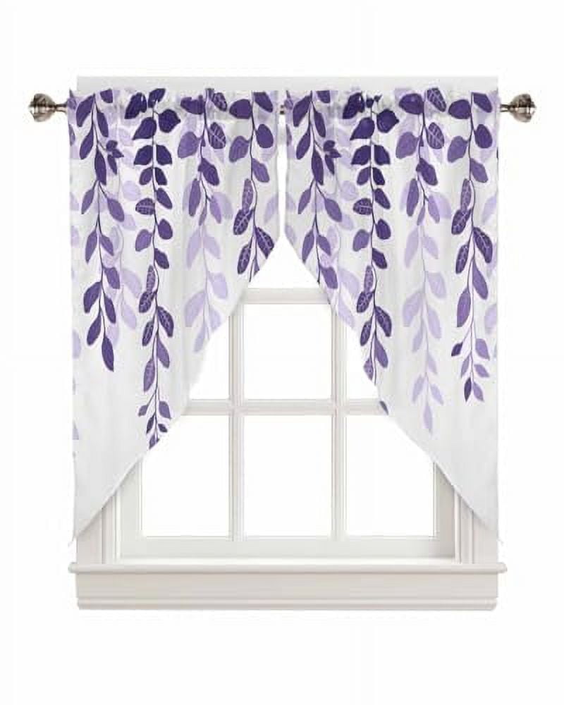Swag Curtains For Windows Semi-sheer Curtains Window Valance Rod Pocket ...