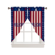 VHC Brands Rustic & Lodge Farmhouse Kitchen Window Curtains-Rory Swag ...