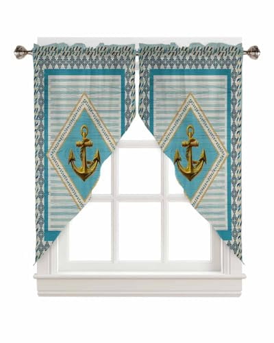Swag Curtains for Windows Semi-Sheer Curtains Window Valance Rod Pocket ...