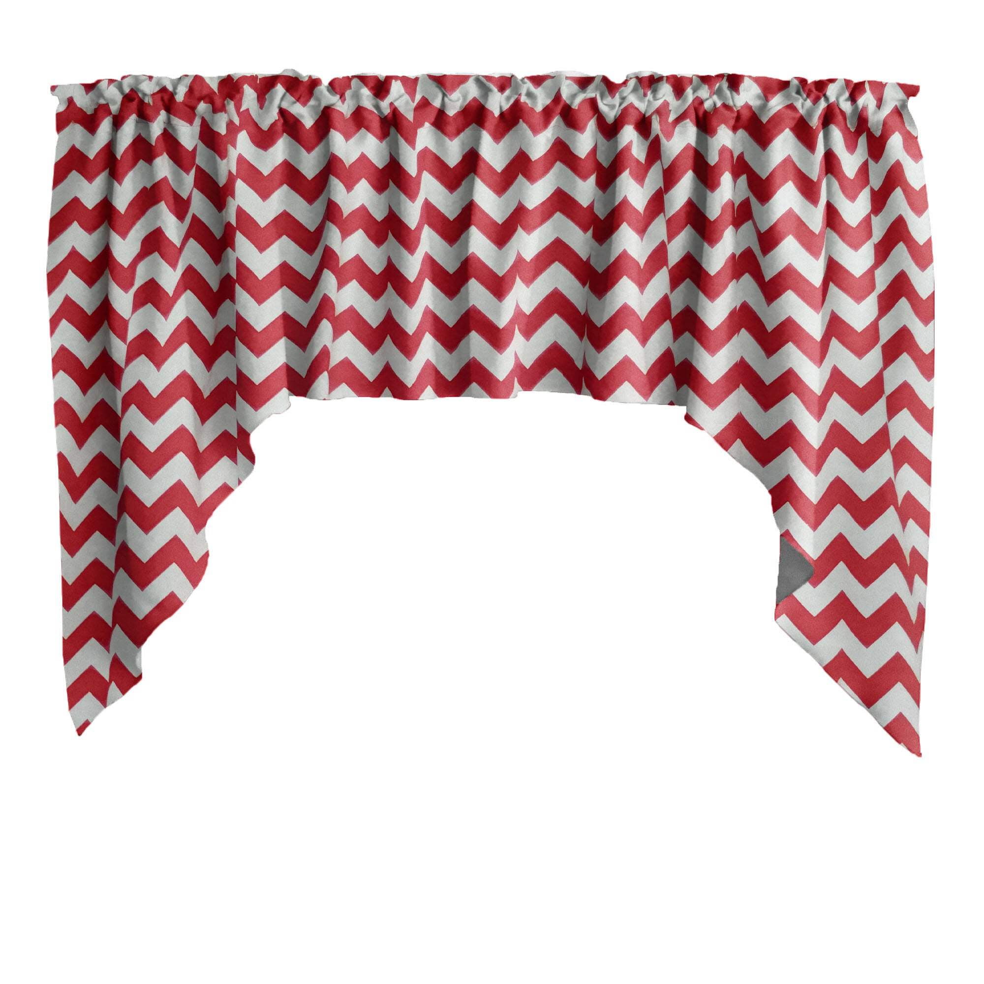 Swag Valance Cotton Chevron Zig Zag Print 58" Wide / 36" Tall - Walmart.com