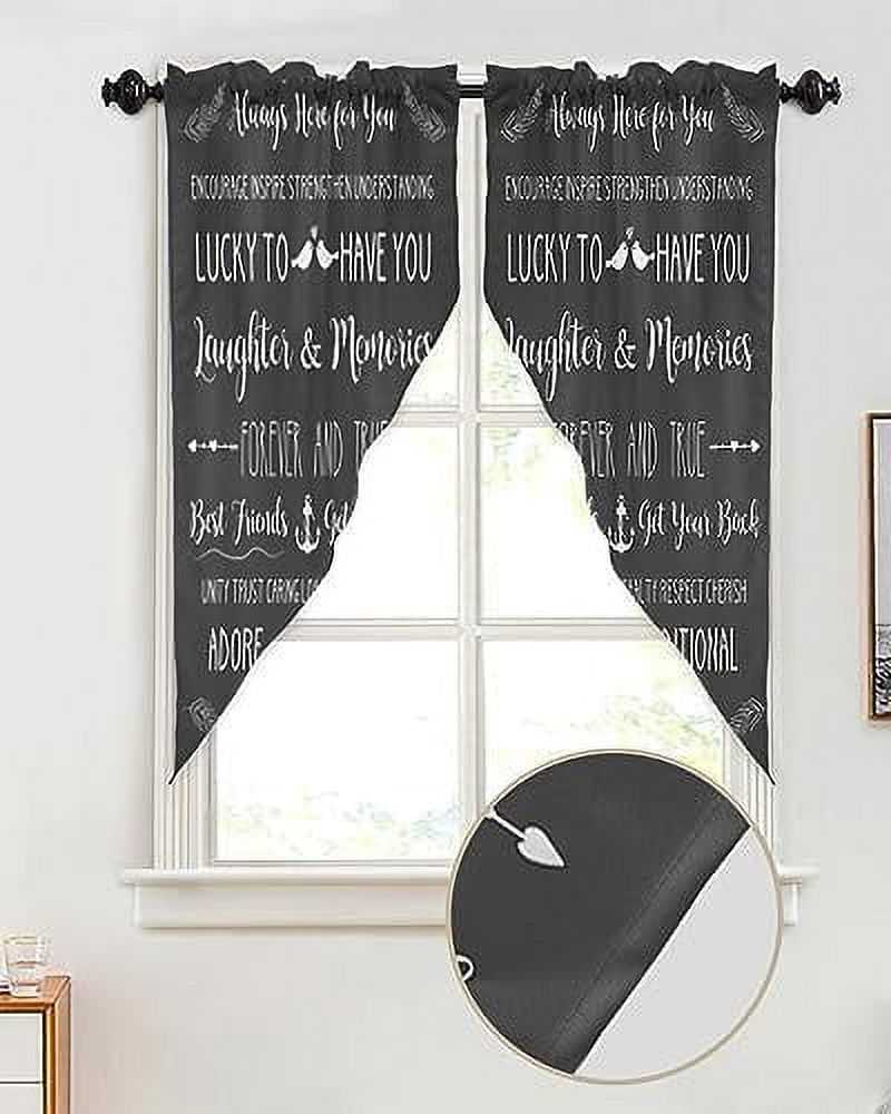 Swag Valance Curtains Quotes Luck to Have You of Friendship and Love ...