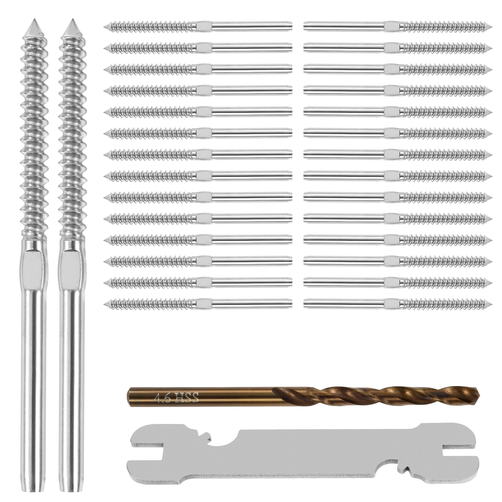 Swage Lag Screw Set Easy to Install Solid Left and Right Handed Thread ...