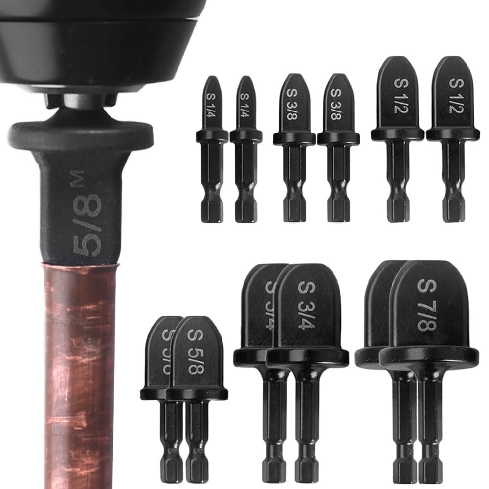 Swaging Tool Drill Bit Set, 2024 New HVAC Repairing Set Air Copper Pipe ...