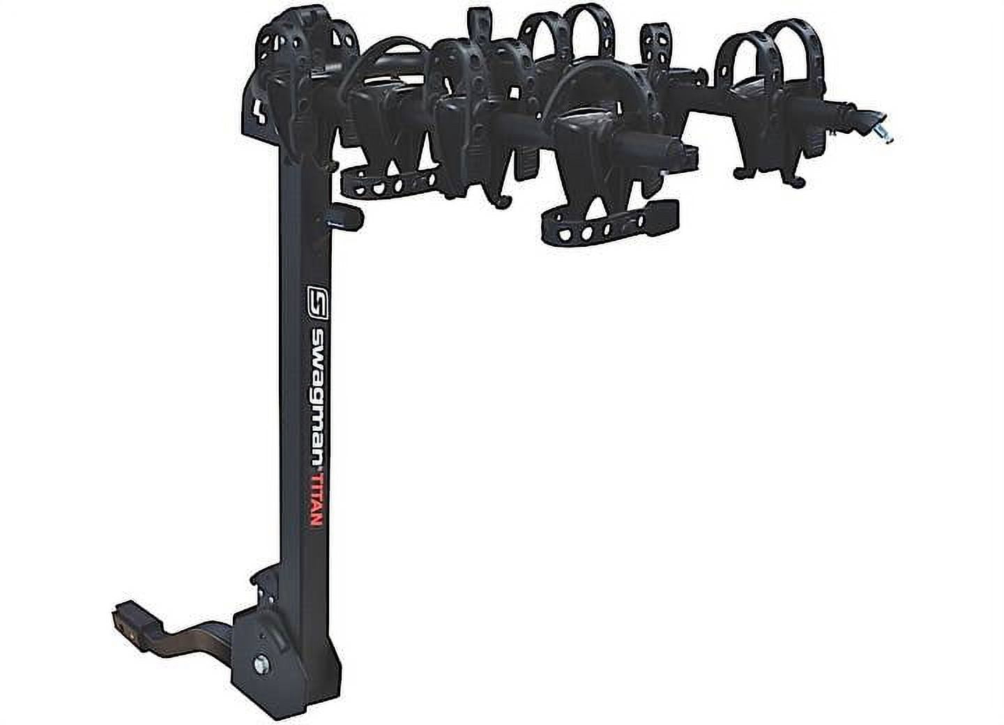 Swagman Titan Four Hitch-Mount Bike Rack, 4 Bike, Folding, 1-1/4in, 2in ...