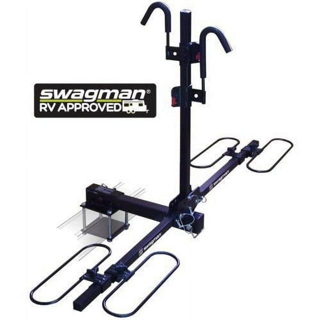 Swagman Traveler XC2 Bike Rack, 2 Inch Hauler Trailer Carrier Mount ...
