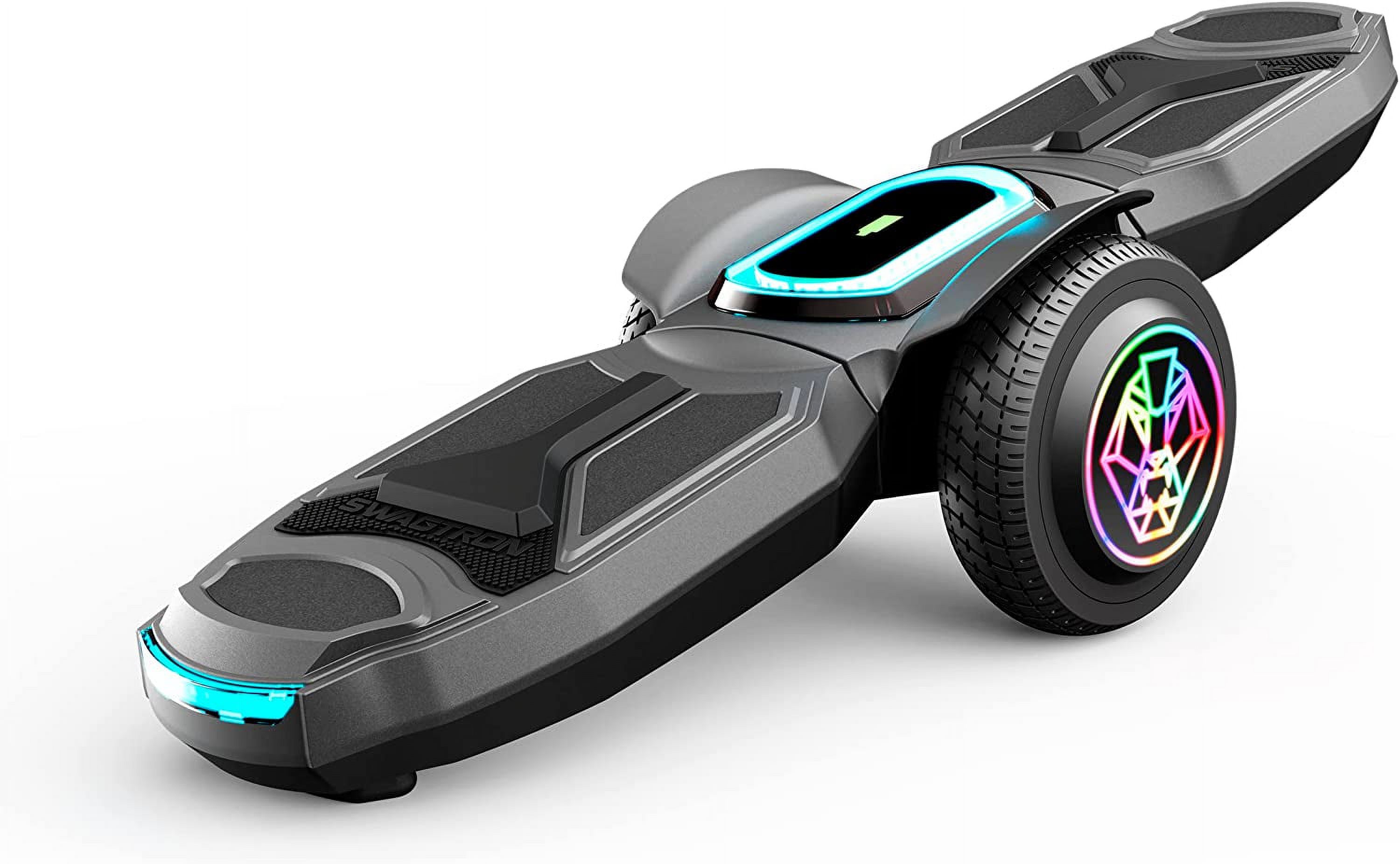 Swagtron Swag BOARD EVO V2 Hoverboard with Light-Up Wheels & Balance ...