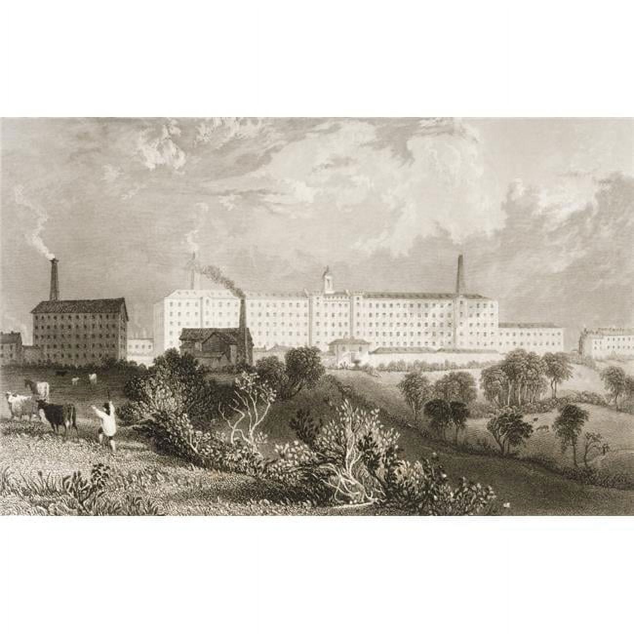 Swainson Birley & Co Factory Near Preston Lancashire England In 1830S ...