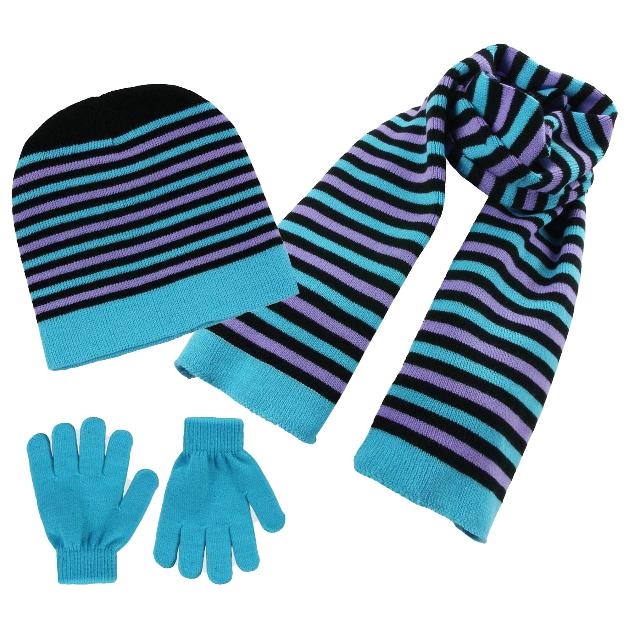 Swak Girls Hat,Scarf & Glove Set-Kids Cold Weather Winter Accessories ...