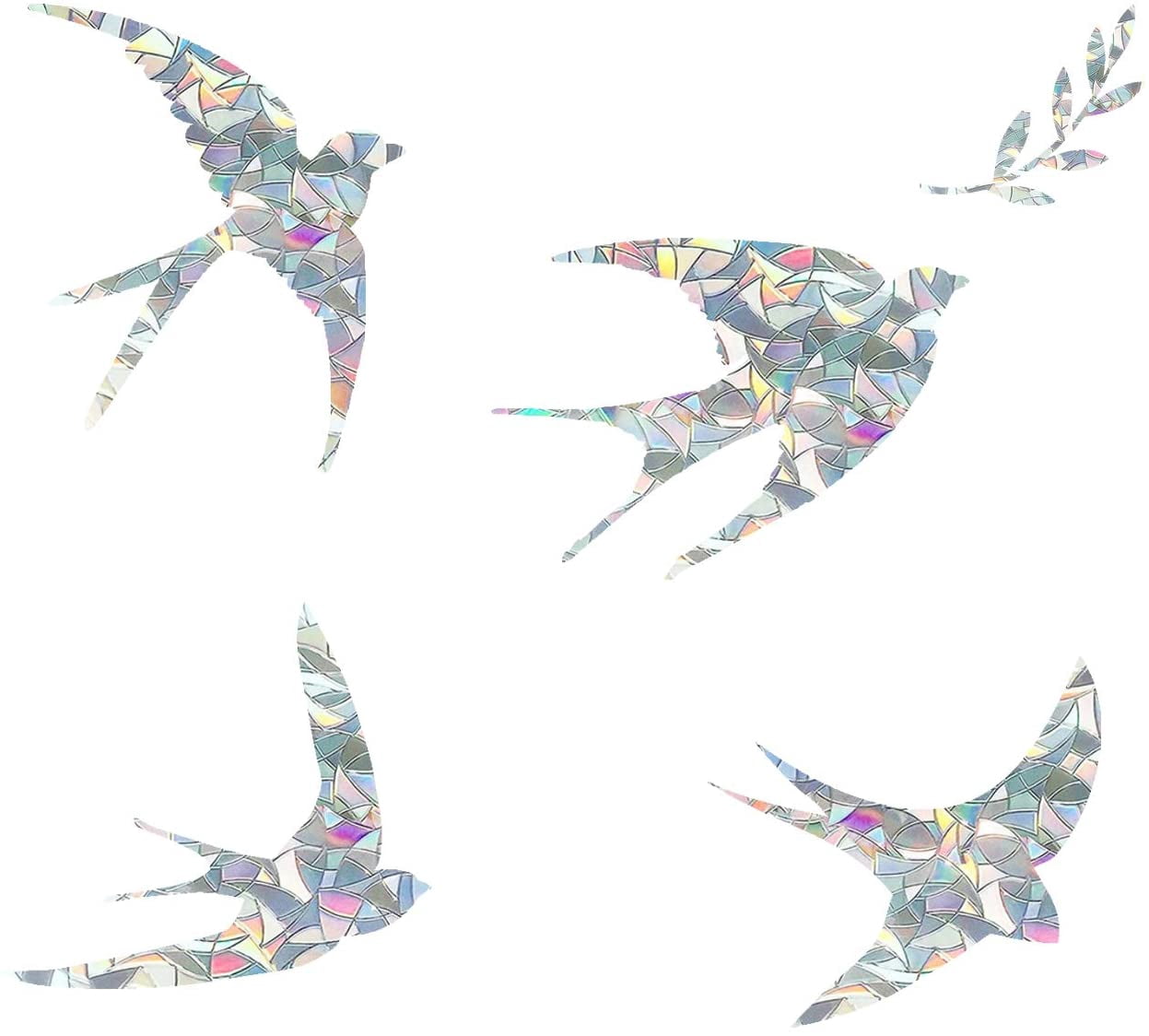 Swallow Static Window Clings Anti Collision Window Decals for Bird ...