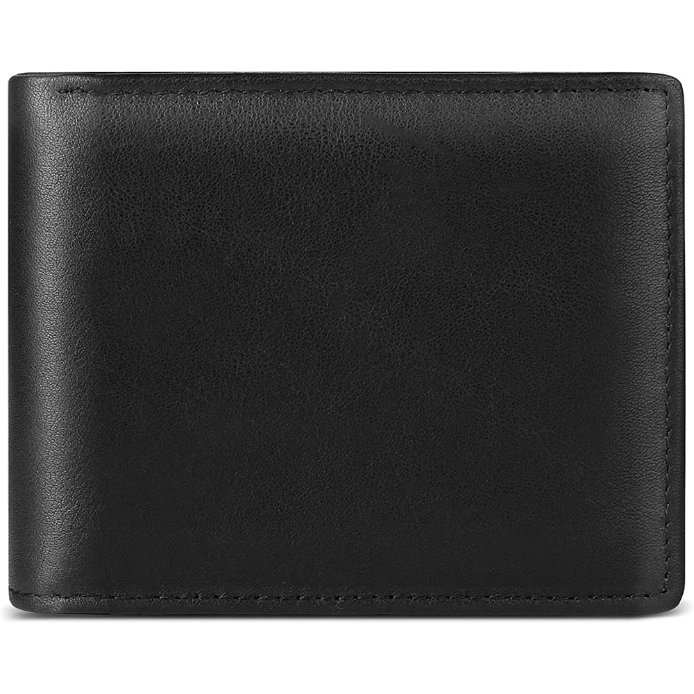 Swallowmall Mens Wallet RFID Genuine Leather Slim Bifold Wallets For ...