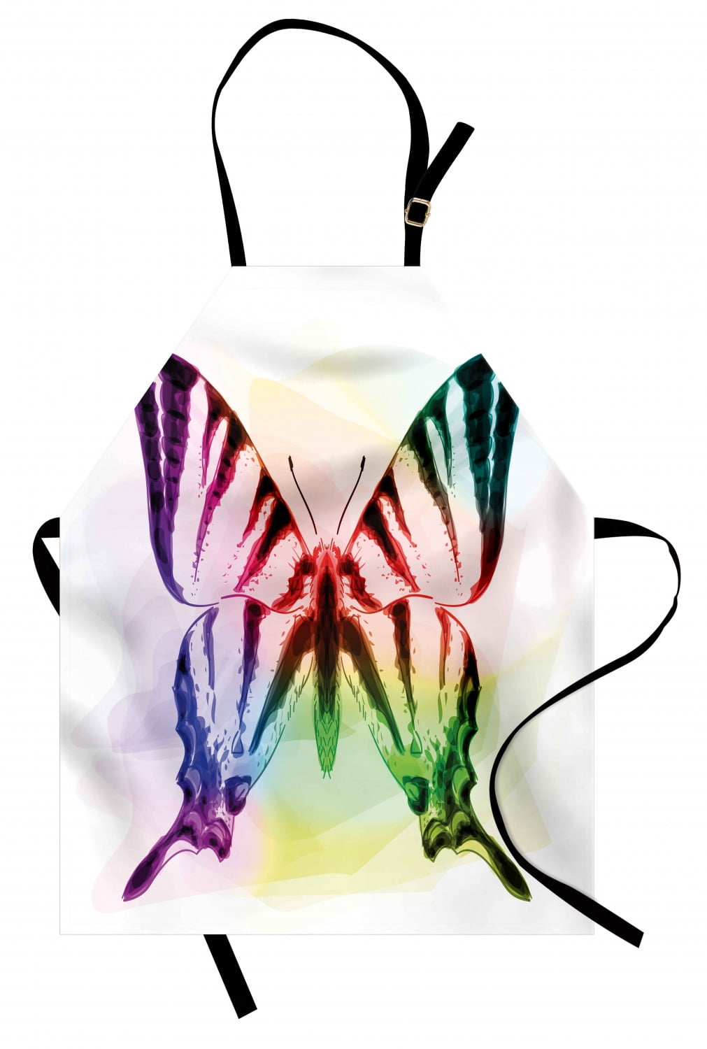 Swallowtail Butterfly Apron Butterfly with Rainbow Colors Fantasy ...