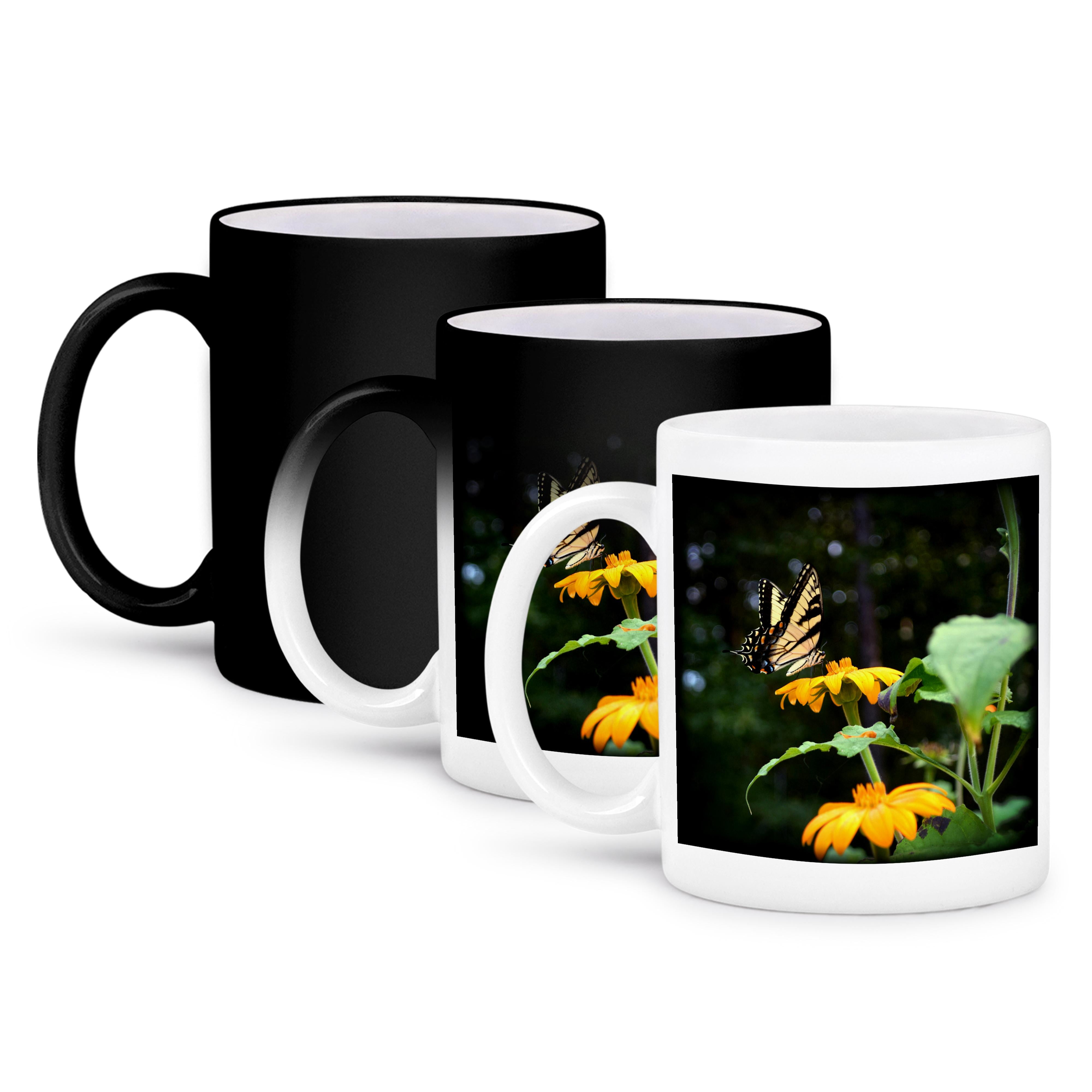 3dRose, Swallowtail and Yellow Flower is a photo of a butterfly on a ...