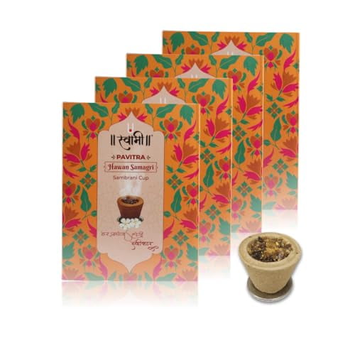 Swami PAVITRA HAVAN SAMAGRI Cup DHOOP for Pooja (48 pcs) | Havan Cups ...