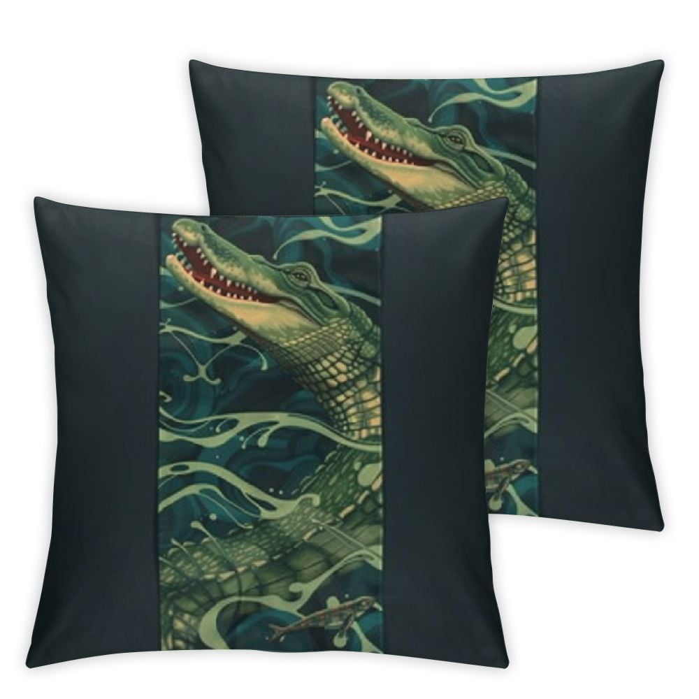 Swamp Camo Pattern Crocodile Alligator Reptile Throw Pillow - Walmart.com