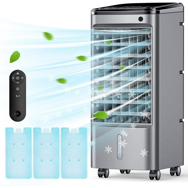 Swamp Cooler Air Conditioner, 3-IN-1 Evaporative Air Cooler w/ 4 Modes ...