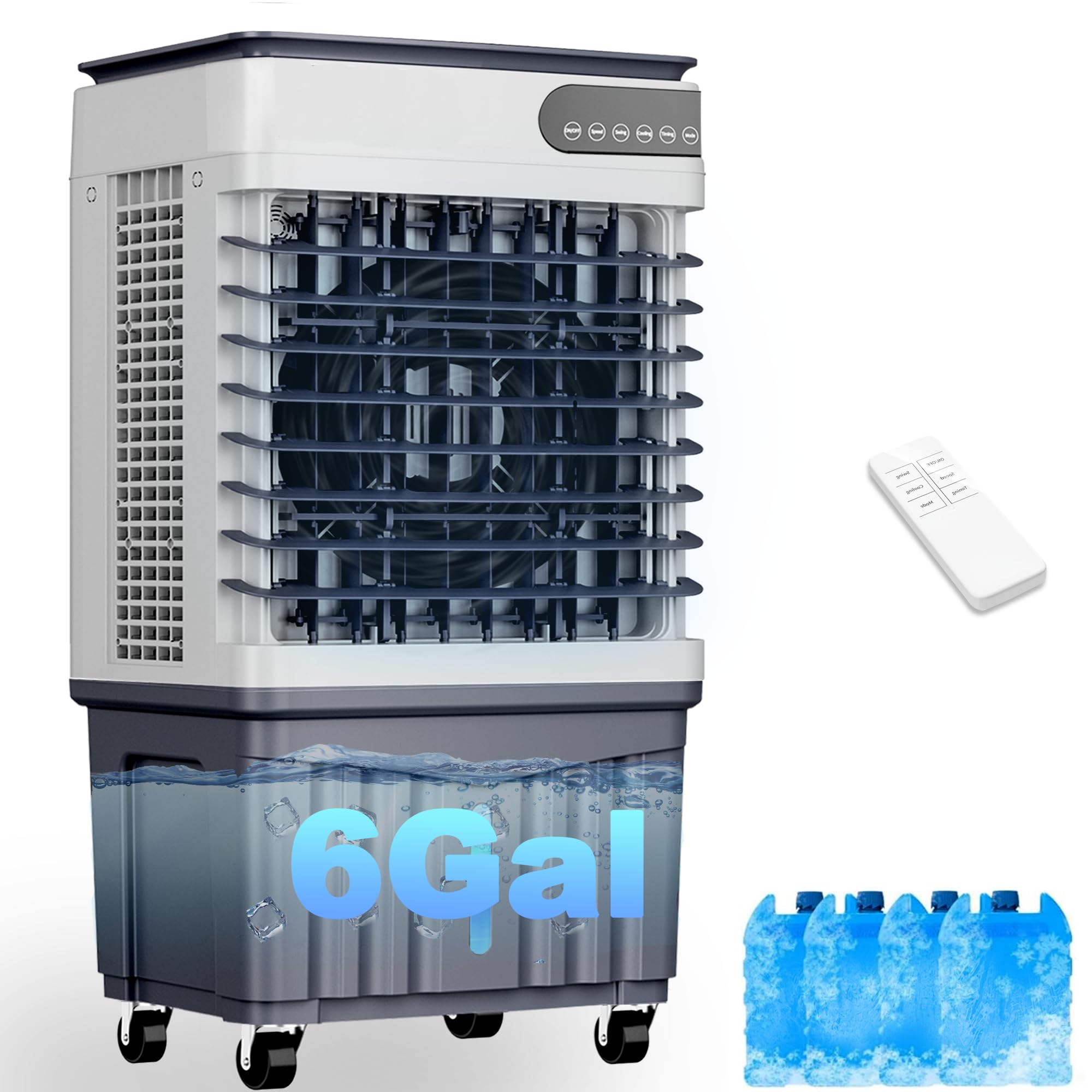 Swamp Cooler Air Conditioners Portable 8 Gallon Tank 3 Day Cooling 4IN1 Swamp Cooler Air Conditioners Portable 8 Gallon Tank 3 Day Cooling 4IN1