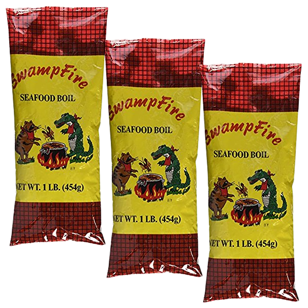 Swamp Fire Seafood Boil 1 lb Pack of 3 - Walmart.com
