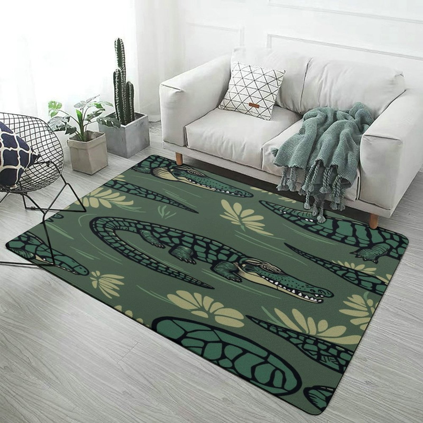 Swamp Reptile Pattern Light Luxury Home Carpets Living Room Ration ...