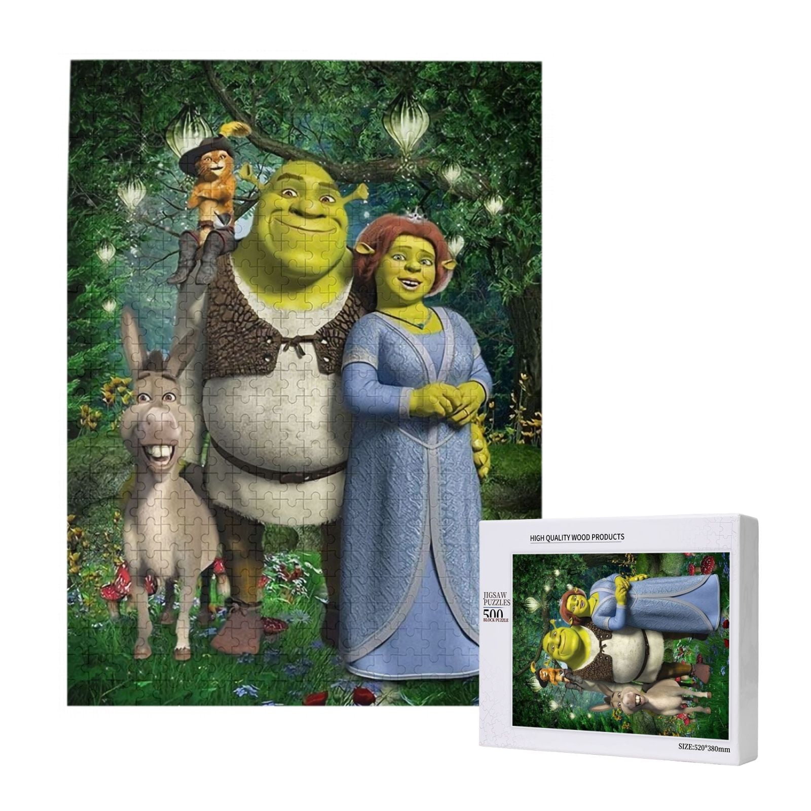Swamp Talk with Shrek and Donkey Jigsaw Puzzle Interactive Brain Teaser ...