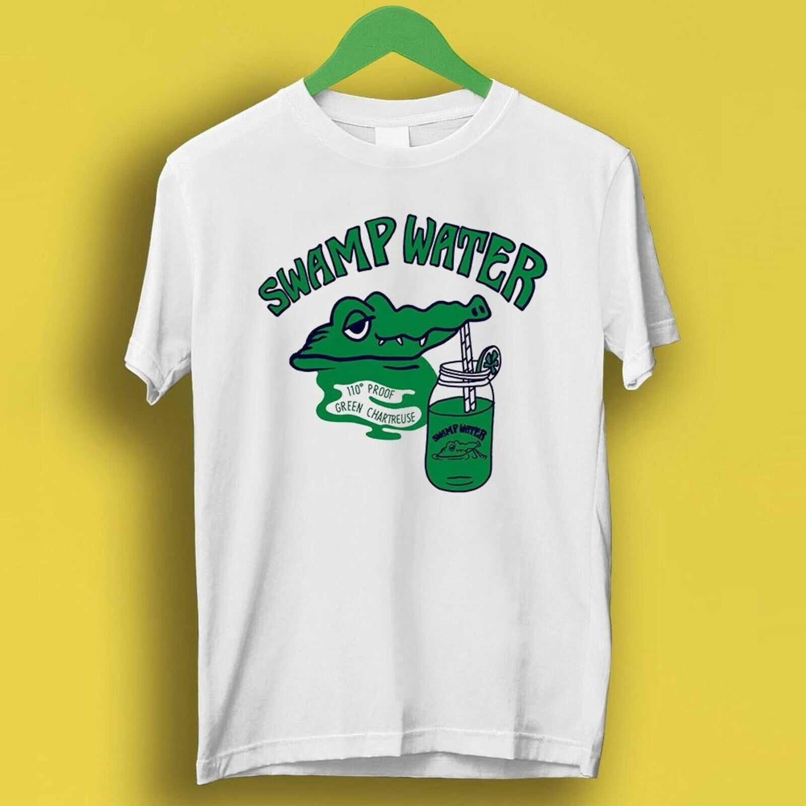 Swamp Water Punk Rock Cartoon Alligator Meme Gift Funny Tee Style ...