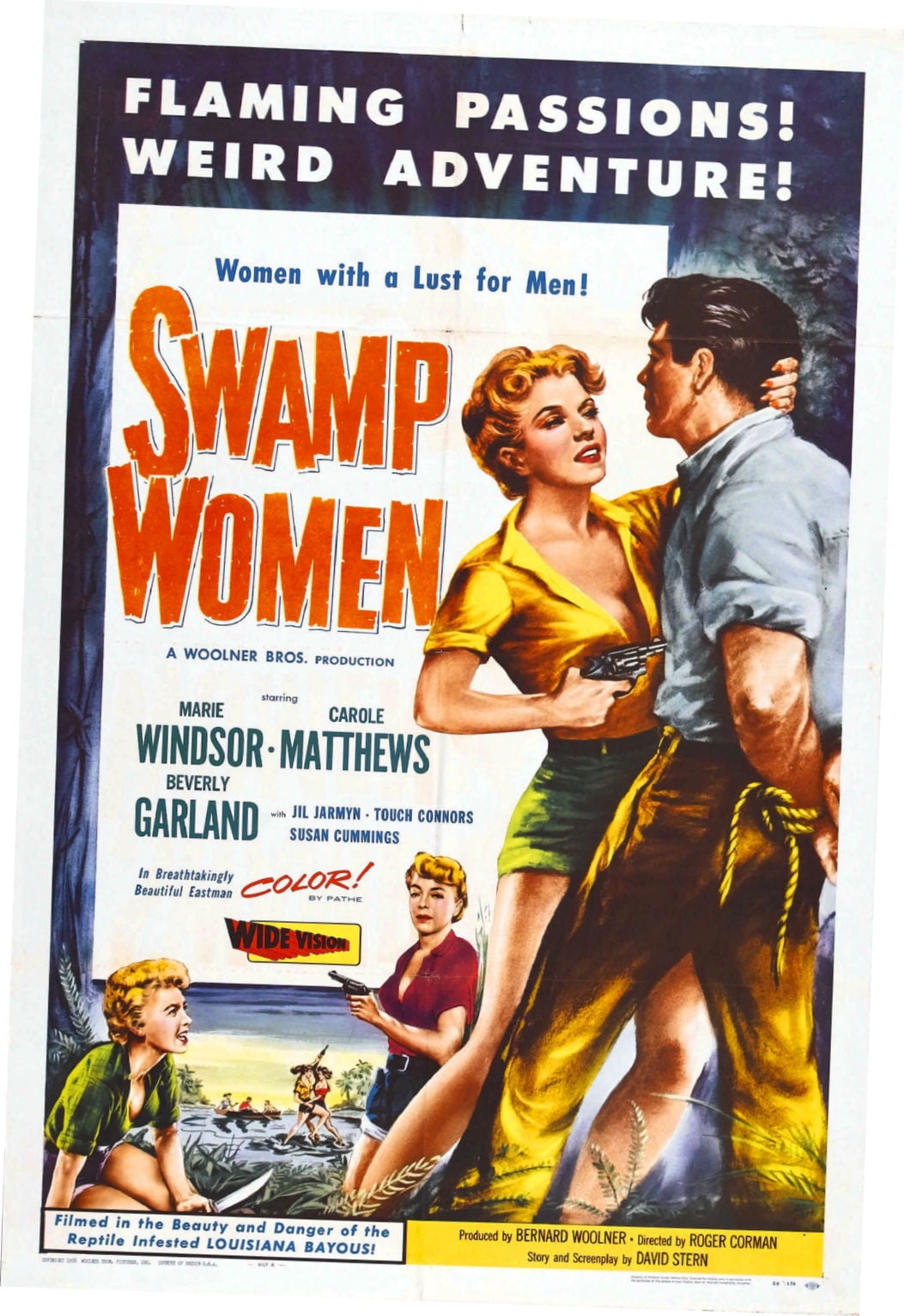 Swamp Women Movie poster Metal Sign Art Print 8x12 Multi-Color Square ...