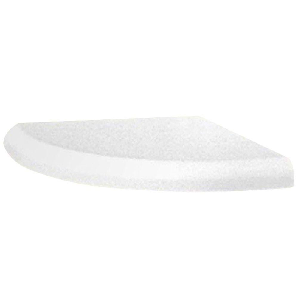 Swan 4.8" x 4.8" Corner Mount Solid Surface Triangular Soap Dish (2 ...