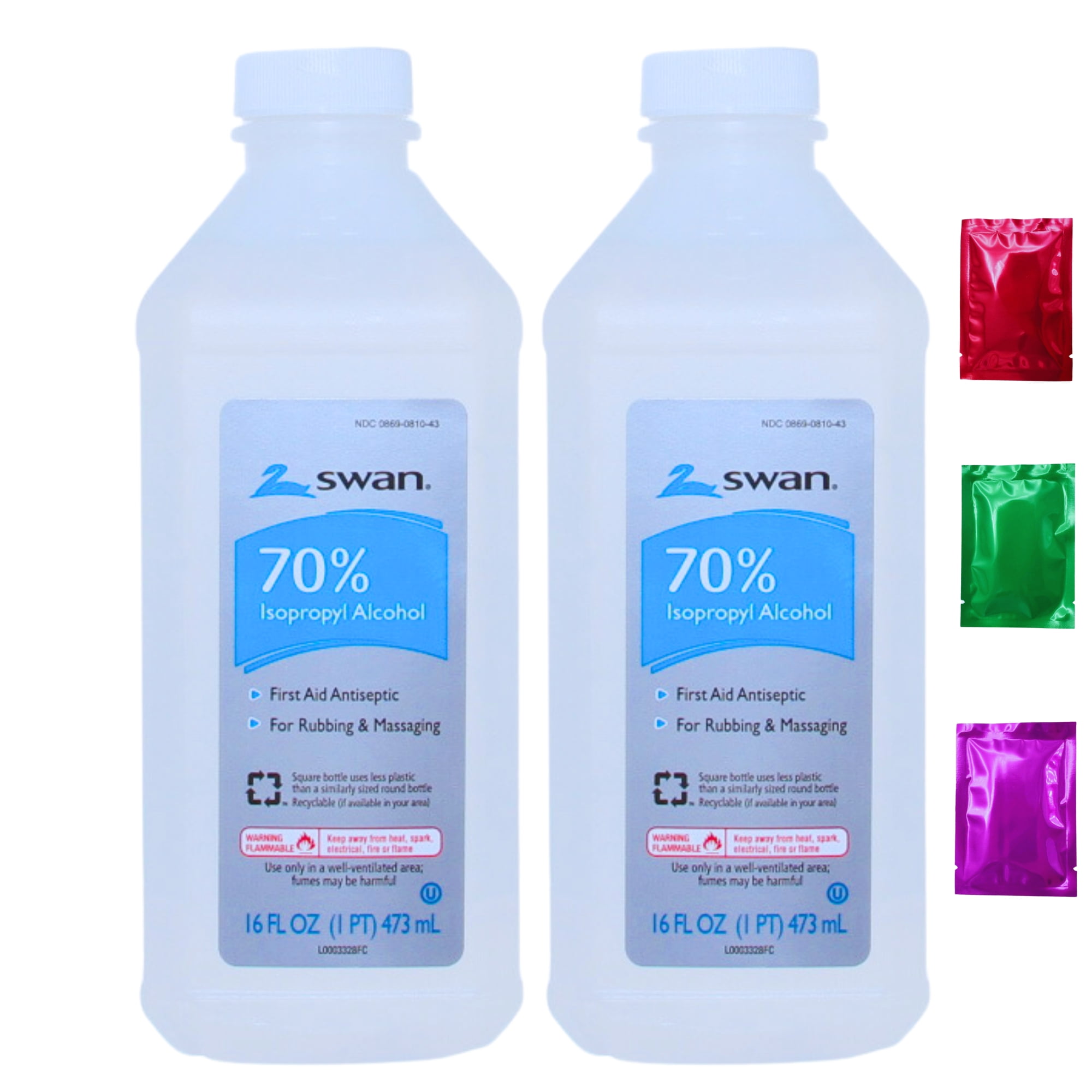 Any Brand 70% Isopropyl Alcohol, 16oz Bottle (Pack of 2) First Aid ...