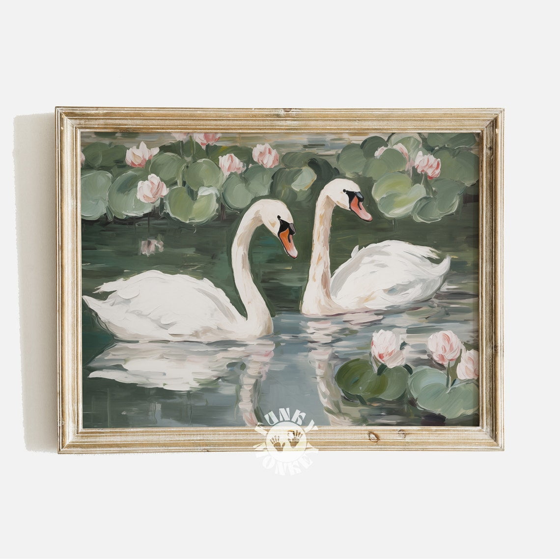 Swan Able Print, Coquette Room Decor, Swan Painting, Vintage Nursery ...